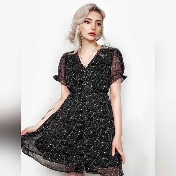 Disturbia | Dresses | Disturbia Spectral Button Up Dress Us 4 Uk 8 ...